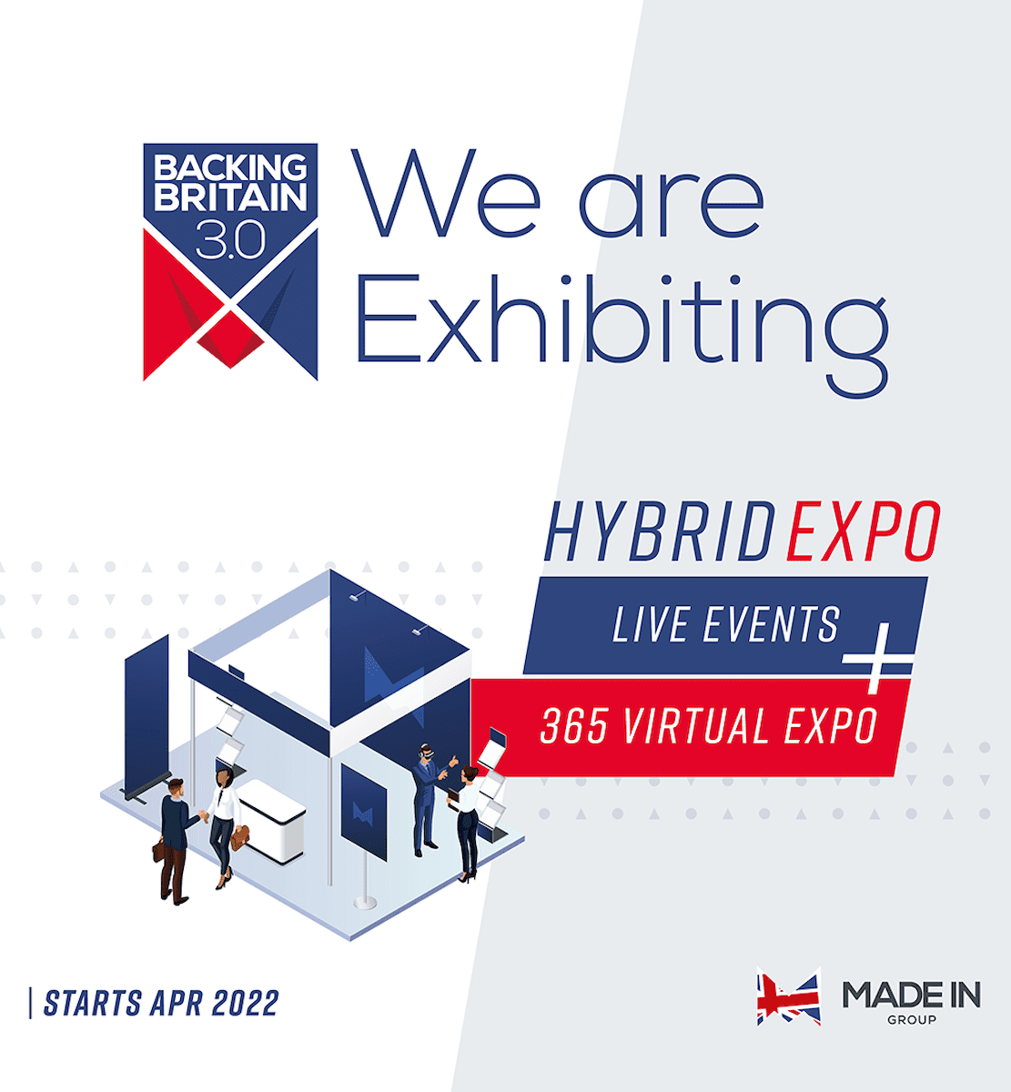 We're exhibiting at Backing Britain 3.0!